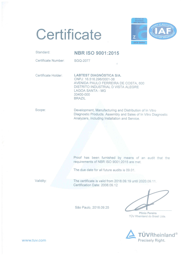 Labtest | Certifications - Labtest